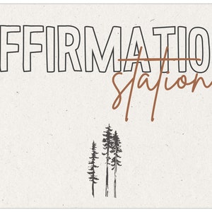 Affirmation Station Classroom Decor, Editable Positive Affirmations ...