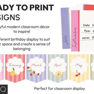 SPRING GARDEN Theme Class Birthday Bulletin Board: Pastel Classroom ...