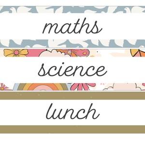 RETRO REWIND Classroom Timetable Pack Retro Classroom Decor - Etsy UK