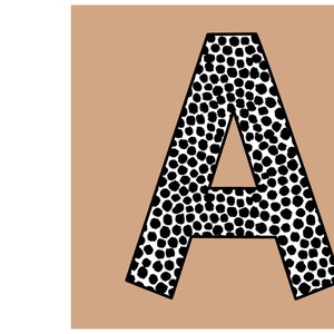 Modern Neutral Bulletin Board Letters Editable Lettering Pack B+W ...