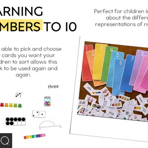Number Sorting Mats 1-10 - Etsy