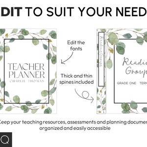 Rustic Farmhouse Classroom Decor Editable Binder Covers + Student Book ...