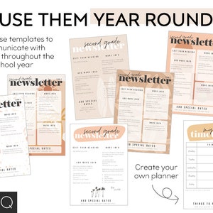 Modern Neutral Boho Theme Classroom Decor Editable Meet the Teacher ...