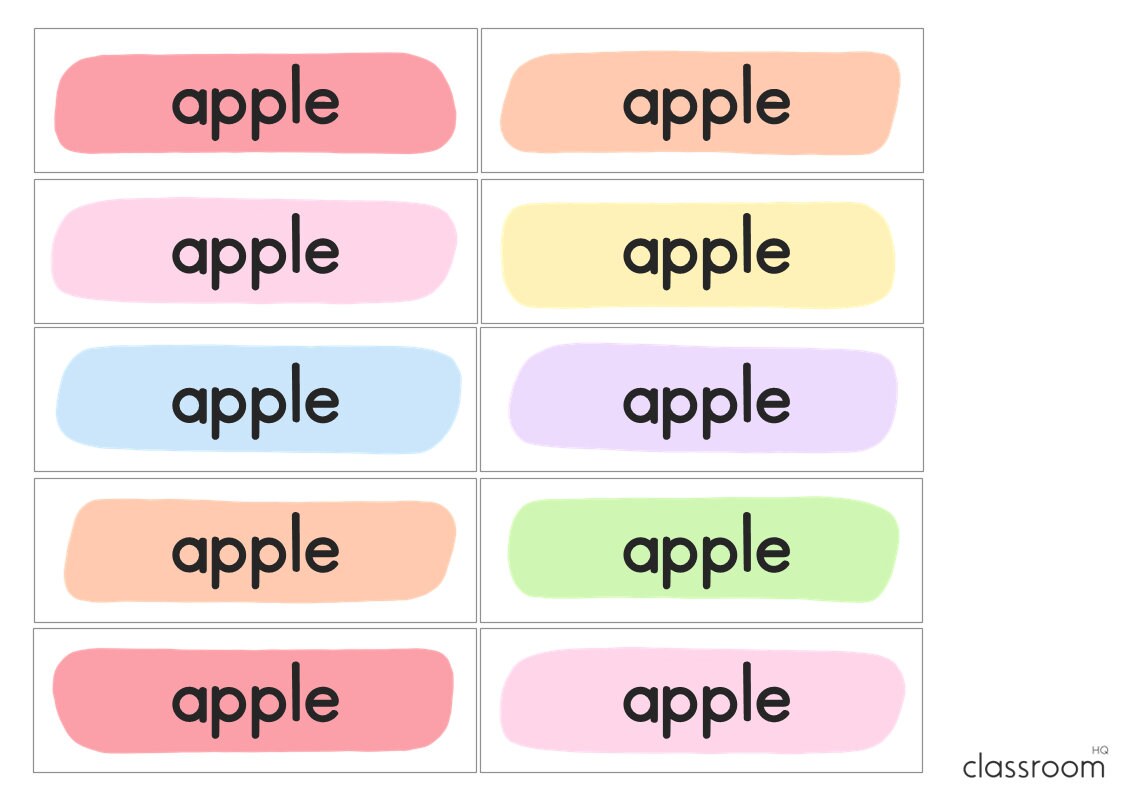 Pastel Modern Rainbow Classroom Decor Editable Word Wall Pack | OVER ...