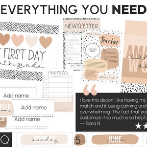 Neutral Classroom Decor BUNDLE | B+W NEUTRALS Collection - Etsy