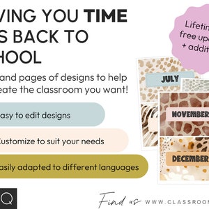 Wild Animal Zoo Theme Editable Class Birthday Bulletin Board Display ...