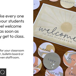 Groovy Vintage Retro Classroom Theme Editable Class Door Decor ...