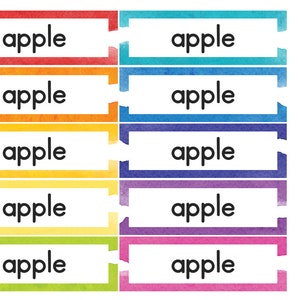 Watercolor Rainbow Theme Classroom Decor Word Wall Pack | WATERCOLOR ...