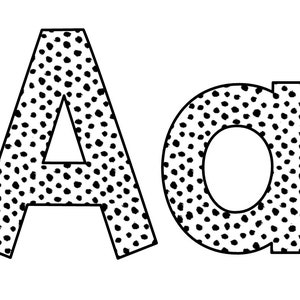 Modern Neutral Bulletin Board Letters Editable Lettering Pack B+W ...