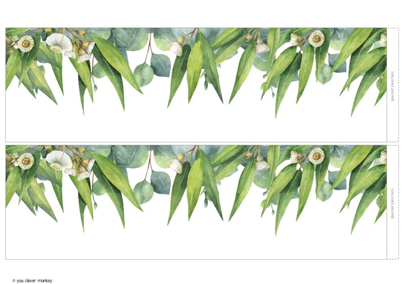 GUM LEAF Classroom Borders Eucalyptus Class Theme - Etsy