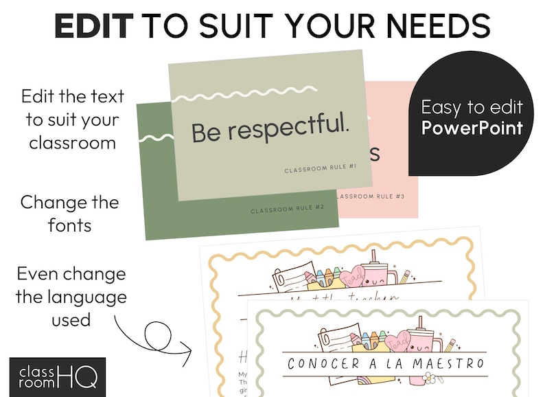 Retro Daisy Classroom Decor Starter Pack | Editable Calm Classroom ...