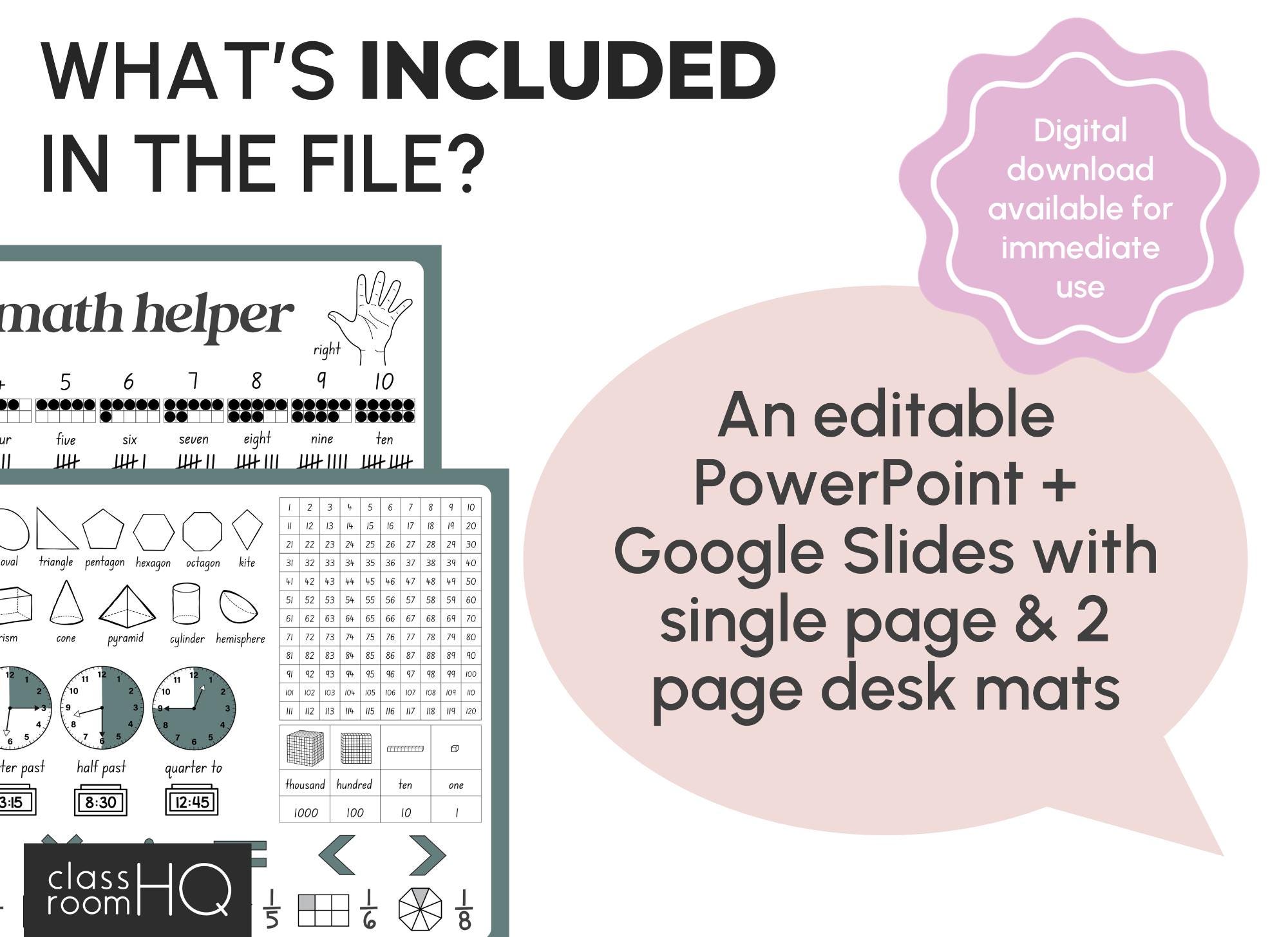 Editable Desk Mats Classroom, Student Desk Name Plates, Desk Name Tags ...
