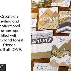Woodland Forest Theme Classroom Decor Inspirational Classroom Posters ...