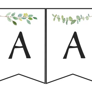 Botanical Greenery Theme Classroom Decor Class Bulletin Board Bunting ...