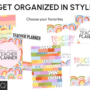 Pastel Modern Rainbow Classroom Decor Editable Binders Covers + Book ...