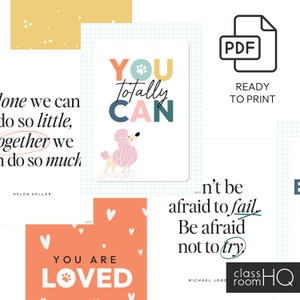 Dog Themed Inspirational Classroom Posters DOG DAYS Classroom Decor ...