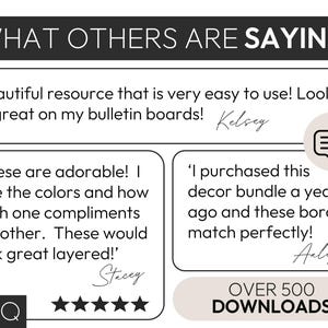 Neutral Classroom Decor Class Bulletin Board Borders | B+W NEUTRALS ...