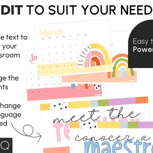 Modern Pastel Rainbow Classroom Decor Bundle | Playful Calm Classroom ...