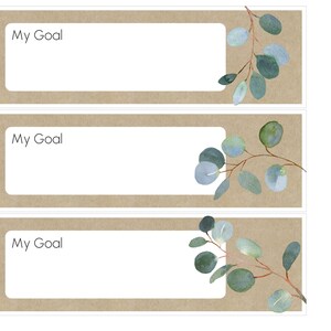 Eucalyptus Australian Theme Editable Student Desk Plate Labels GUM LEAF ...