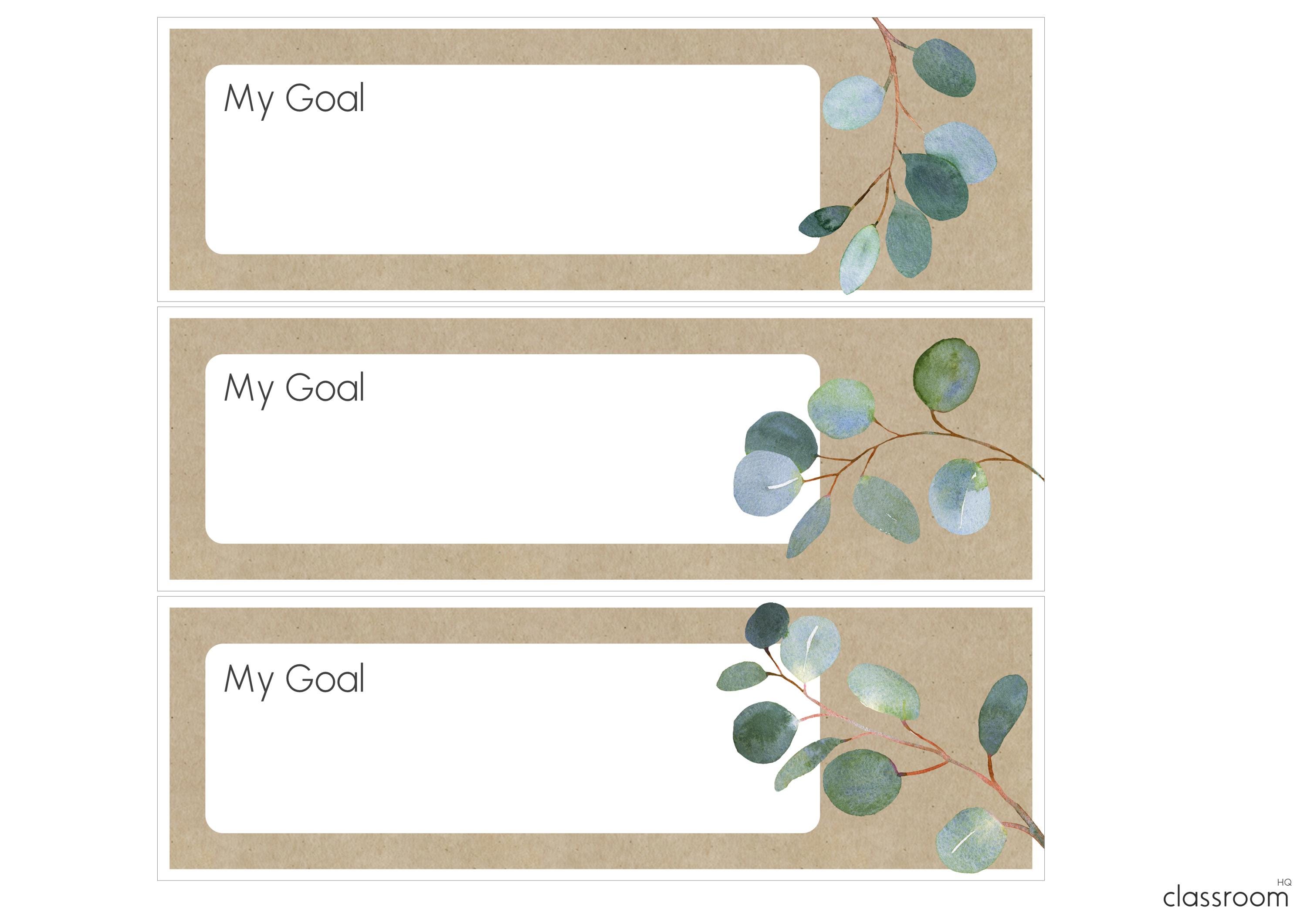 Eucalyptus Australian Theme Editable Student Desk Plate Labels GUM LEAF ...