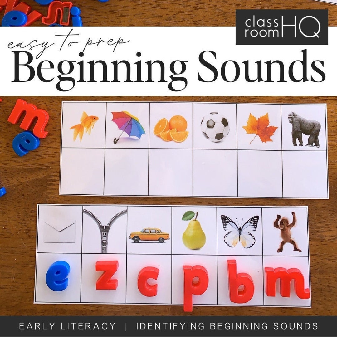 Beginning Letter Sounds Match Cards Science of Reading Aligned (Instant ...