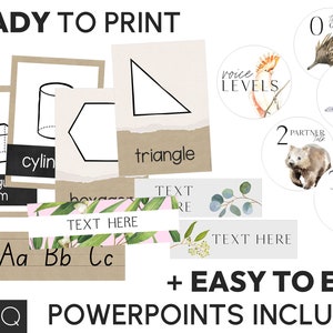 Eucalyptus GUM LEAF Classroom Decor BUNDLE Eucalyptus Class Theme - Etsy UK