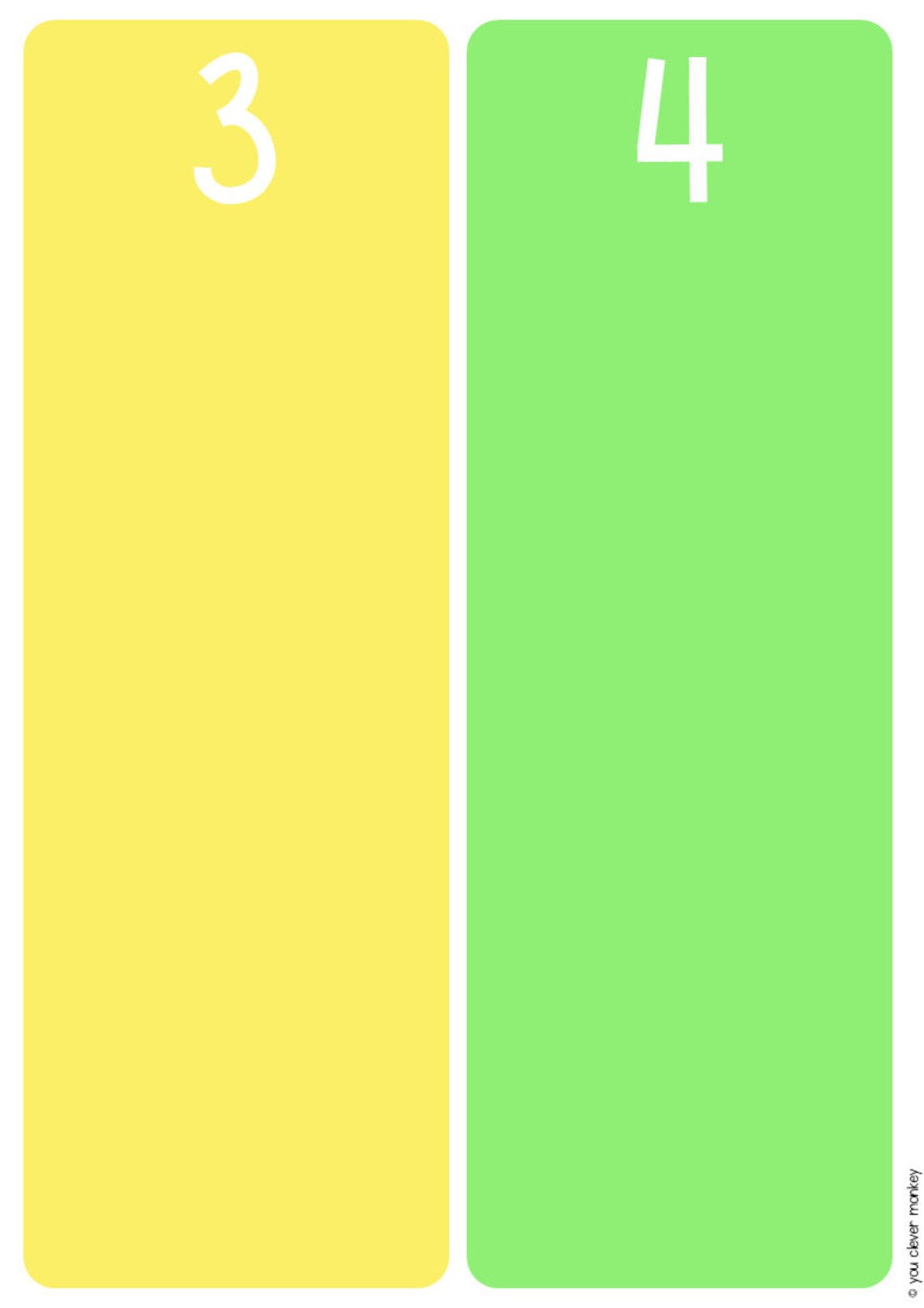 Number Sorting Mats 1-10 | Etsy
