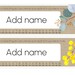Eucalyptus Australian Theme Editable Student Desk Plate Labels GUM LEAF ...