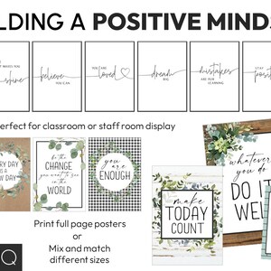 Botanical Greenery Theme Classroom Decor Inspirational Classroom ...