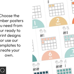 CALM SEAS Number Posters | Ocean Themed Classroom Decor - Etsy