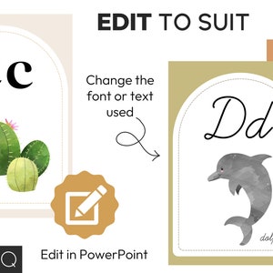 Vintage South Western Rustic Boho Theme Calm Classroom Decor Alphabet ...