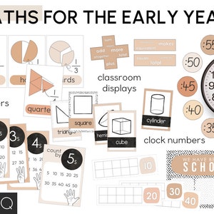 BW NEUTRALS Classroom Decor Bundle Neutral Class Theme - Etsy UK