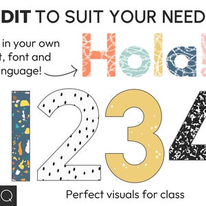 Modern Editable Bulletin Board Letter Display Lettering DOG DAYS ...