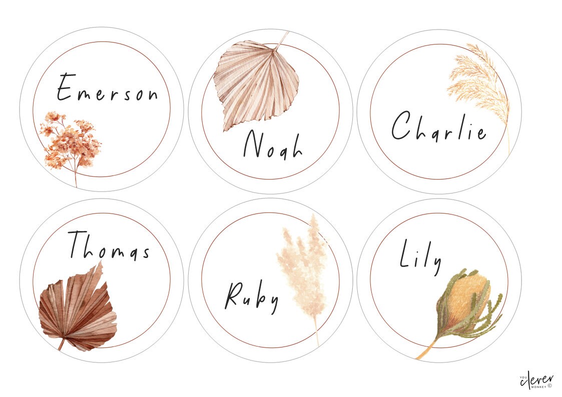 Calm Classroom Decor Editable Class Supply Labels & Signs Pack | BOHO ...