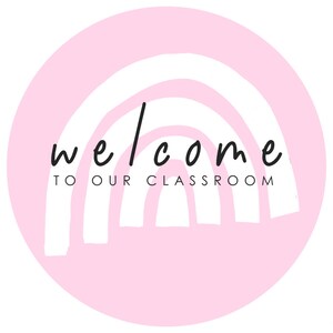 Pastel Modern Rainbow Editable Class Door Decorations + Bulletin Board ...