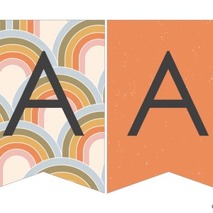 Retro Theme Vintage Rainbow Classroom Decor Class Bulletin Board ...