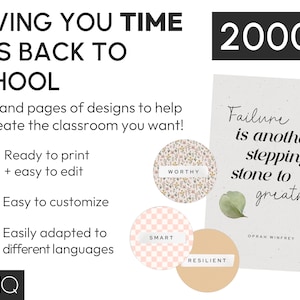 Vintage Cozy Natural Theme Classroom Decor BUNDLE | COTTAGECORE Collection - Etsy