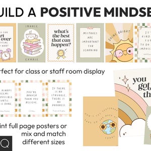 Calm Retro Motivational Posters Inspiring Wall Art HAZY DAISY Classroom ...