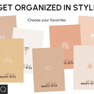 Modern Neutral Boho Theme Classroom Decor Editable Binder Covers and ...