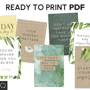 Australian Eucalyptus Inspirational Growth Mindset Wall Posters for ...