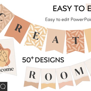 BOHO SUMMER Classroom Bunting Pack - Etsy