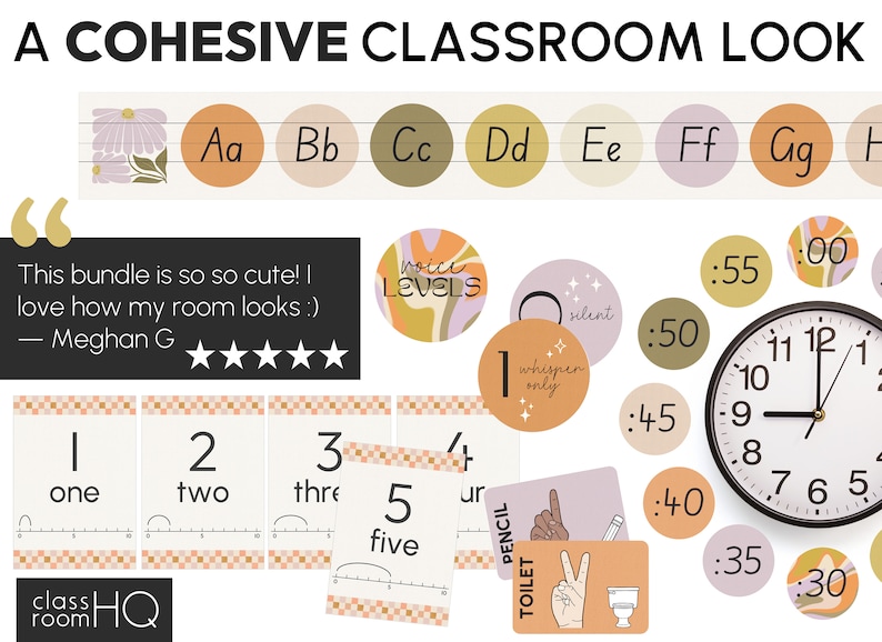 Groovy Vintage Retro Theme Classroom Decor BUNDLE | SUNDAZED Collection ...