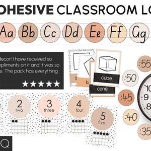 Neutral Classroom Decor BUNDLE | B+W NEUTRALS Collection - Etsy