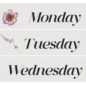 Vintage Cozy Natural Theme Classroom Decor Editable Flip Calendar ...