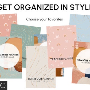 Modern BOHO RAINBOW Binders + Book Covers Pack - Etsy