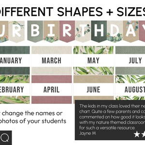 Australian Eucalyptus Theme Editable Class Birthday Display GUM LEAF ...