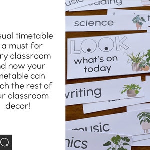 PLANT LIFE Classroom Timetable Pack Indoor Potted Plant Class Theme - Etsy