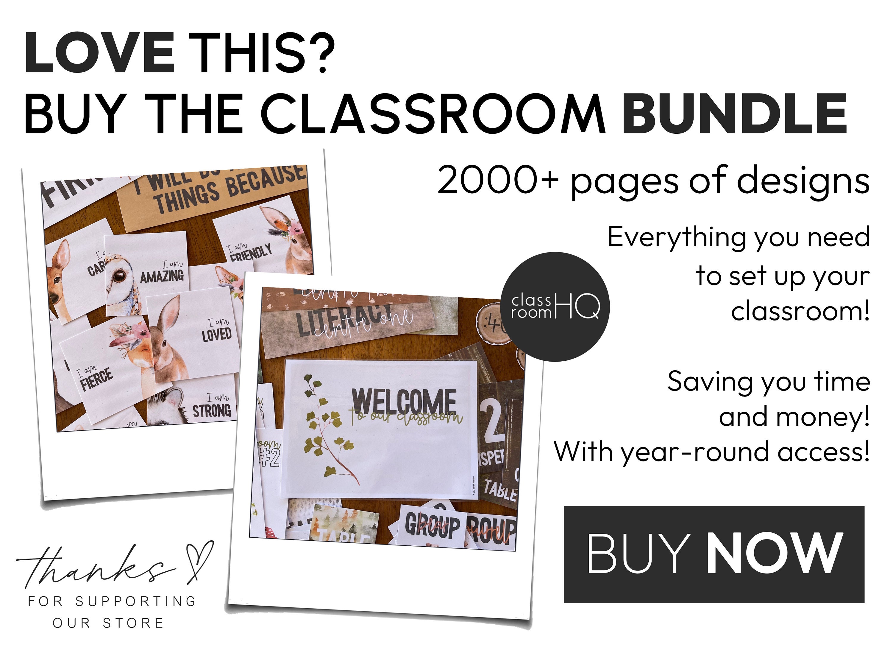 Woodland Forest Theme Classroom Decor Class Birthday Display Pack ...