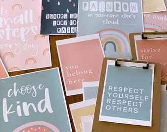 Rainbow Boho Classroom Decor | Etsy