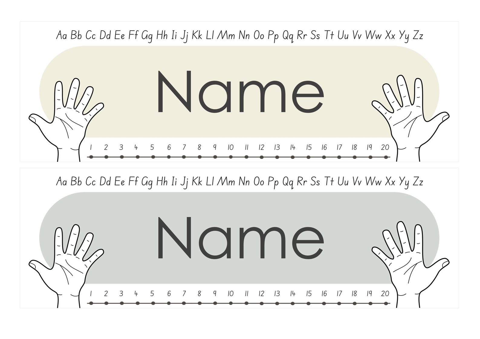 Eucalyptus Australian Theme Editable Student Desk Plate Labels GUM LEAF ...